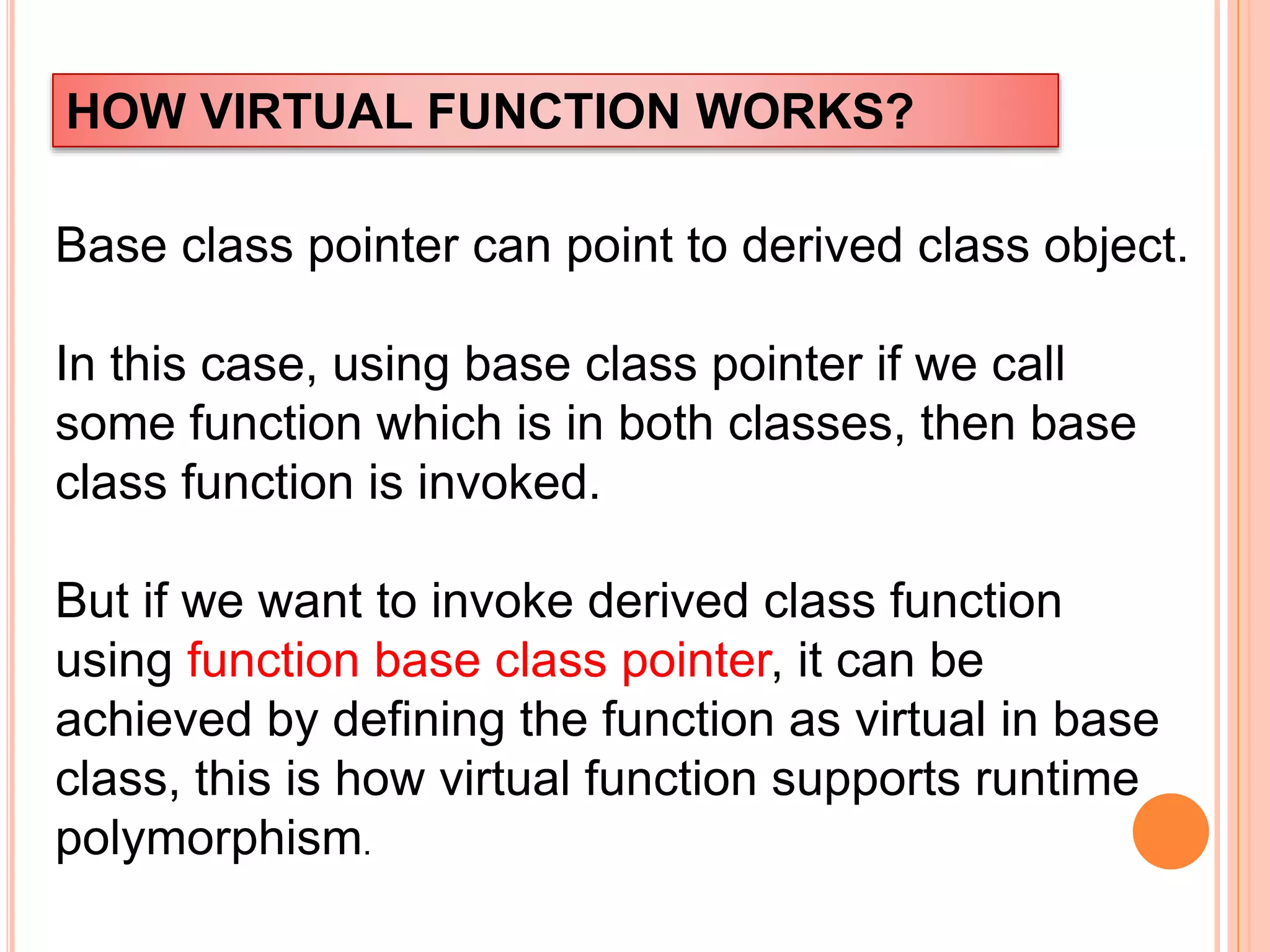 virtual function | PPTX