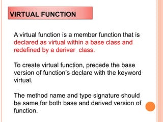 virtual function | PPTX