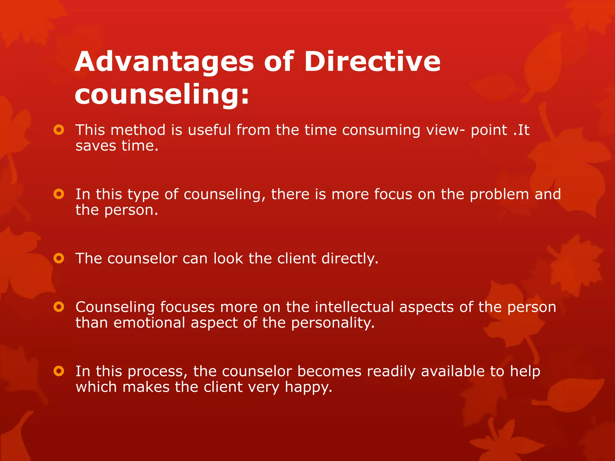 TYPES OF COUNSELLING | PPTX