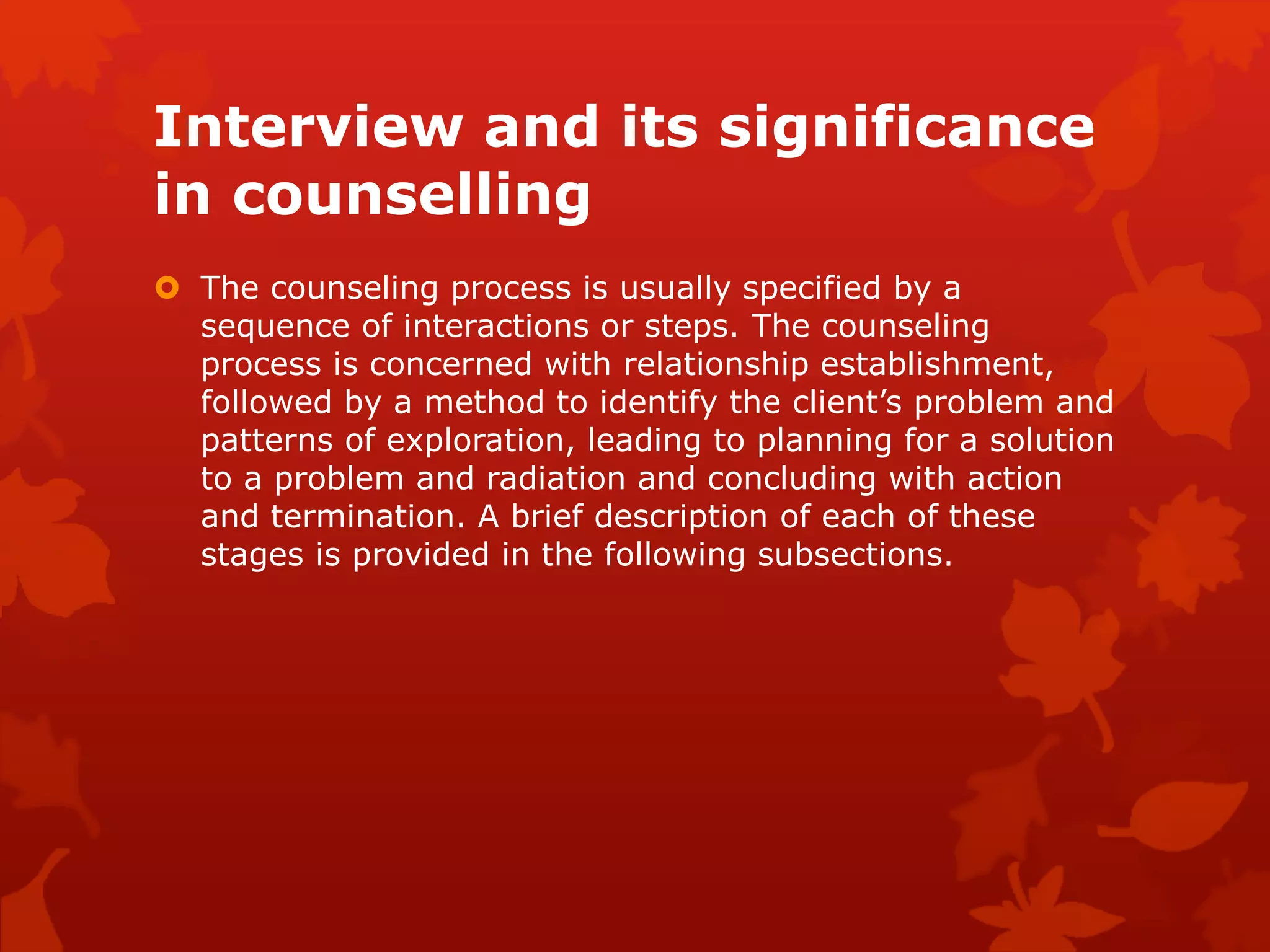 TYPES OF COUNSELLING | PPTX