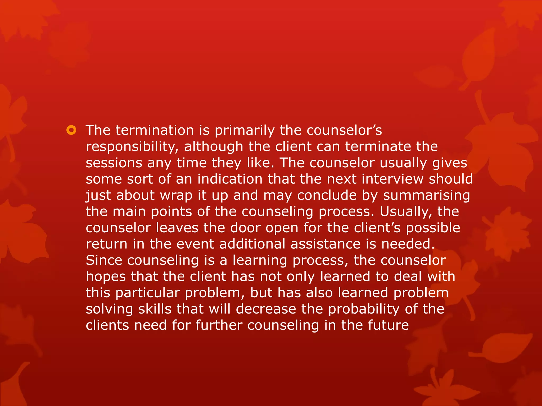 TYPES OF COUNSELLING | PPTX