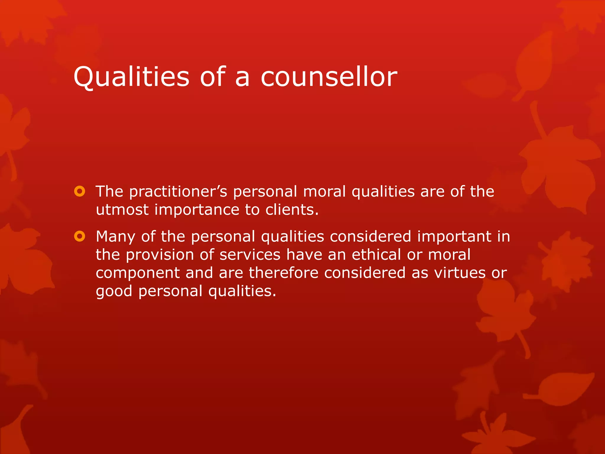 TYPES OF COUNSELLING | PPTX