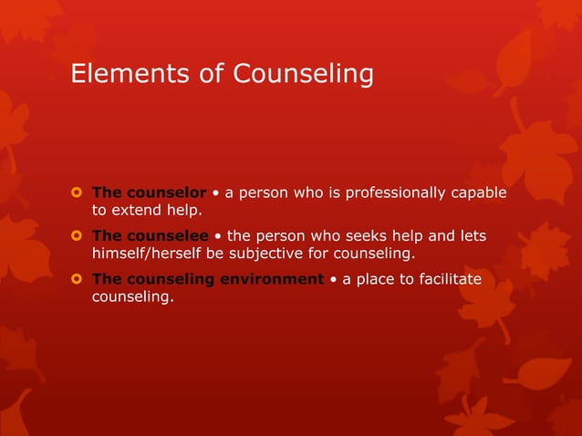 TYPES OF COUNSELLING | PPTX