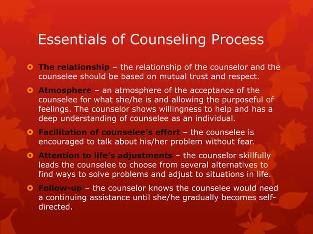 TYPES OF COUNSELLING | PPTX