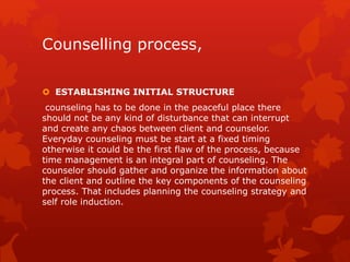 TYPES OF COUNSELLING | PPTX