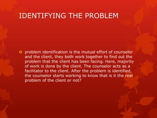 TYPES OF COUNSELLING | PPTX