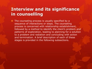 TYPES OF COUNSELLING | PPTX