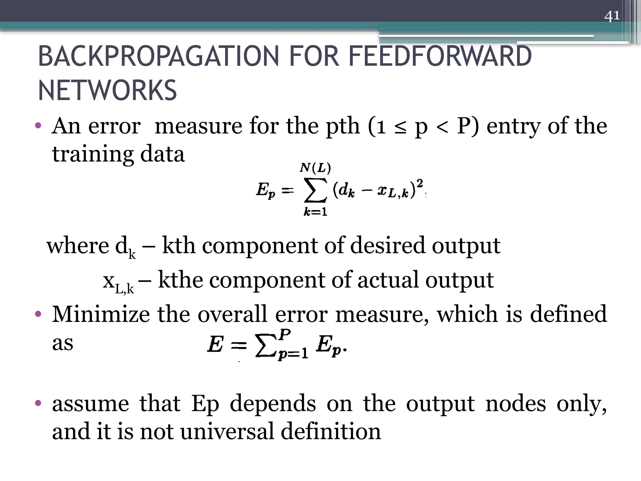 UNIT 3 - Neural networks feed forward n/w | PPT