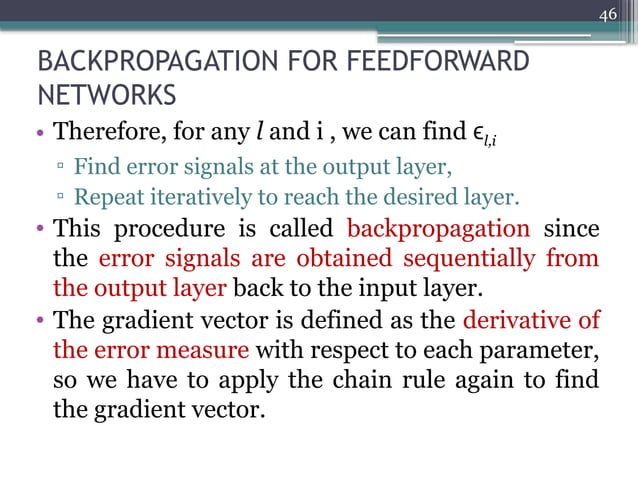 Unit 3 Neural Networks Feed Forward Nw Ppt