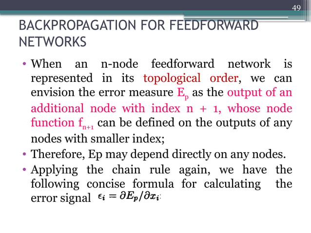 UNIT 3 - Neural networks feed forward n/w | PPT