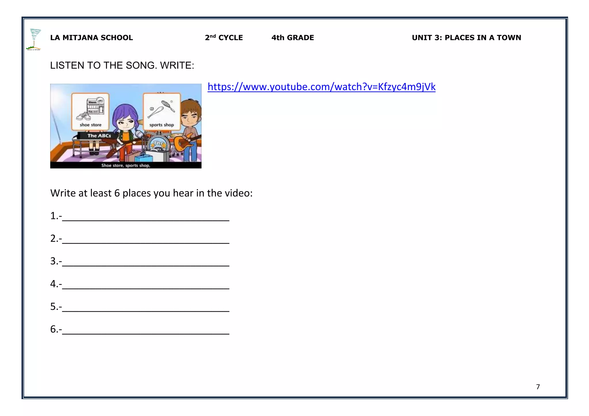 4th GRADE Unit 3 | PPT