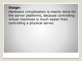 Virtualization concepts in cloud computing | PPTX