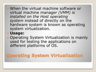Virtualization concepts in cloud computing | PPT