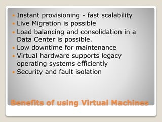 Virtualization concepts in cloud computing | PPT