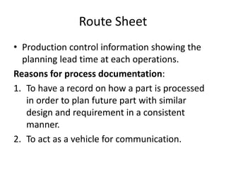 Production Planning and Process Planning | PPT