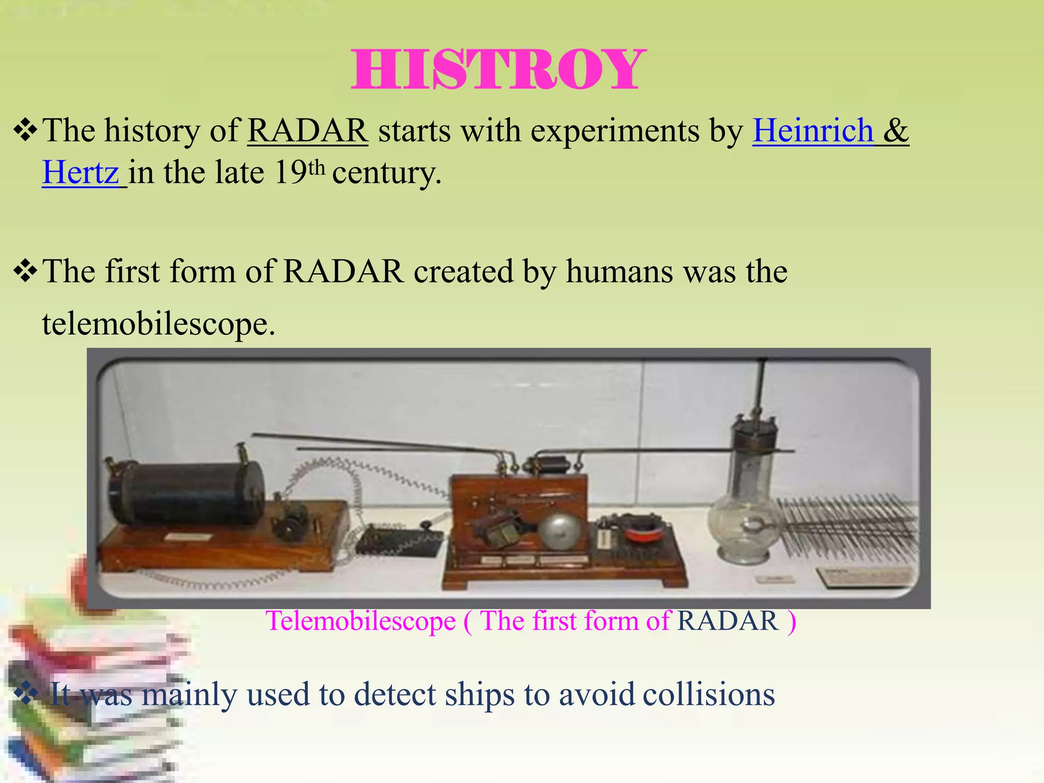 Principles of RADAR Systems | PDF