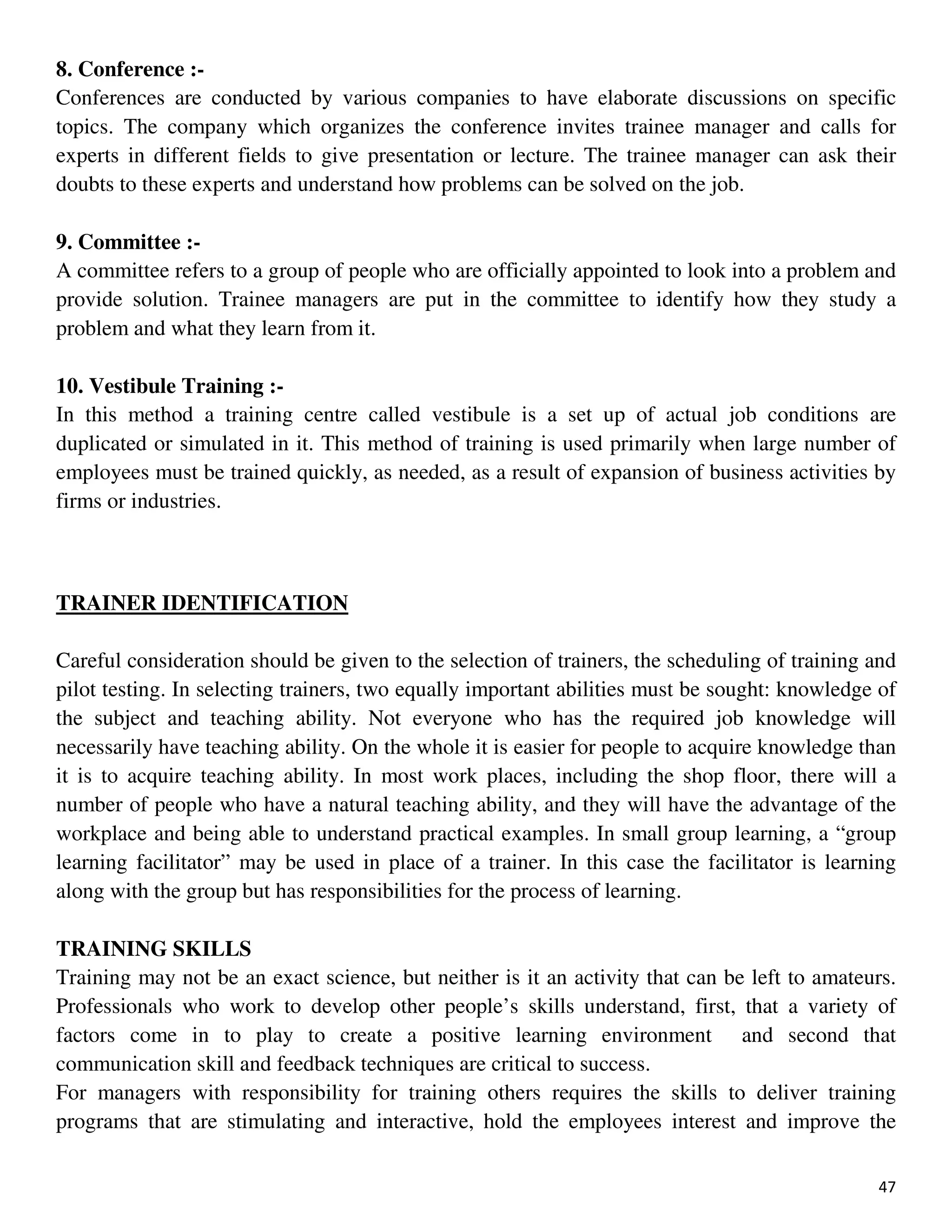 training and development module 3 | PDF