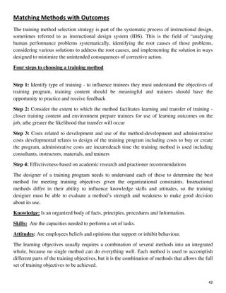 training and development module 3 | PDF