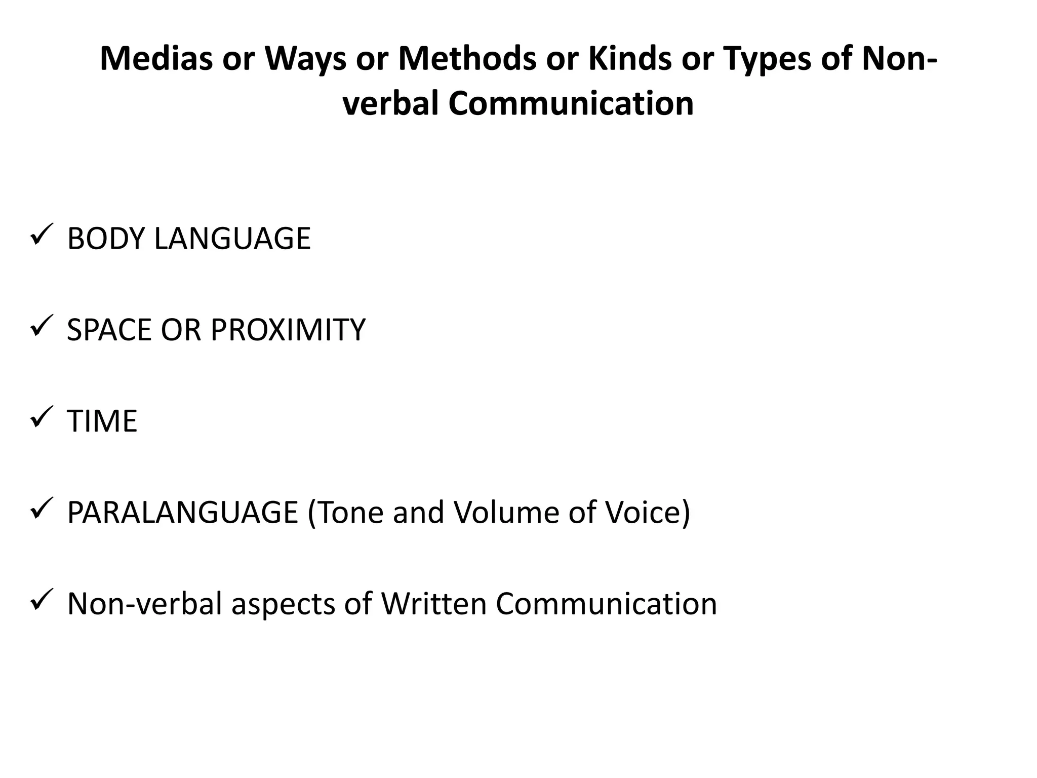 Importance of Non-Verbal Communication | PPTX