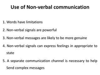 Importance of Non-Verbal Communication | PPTX