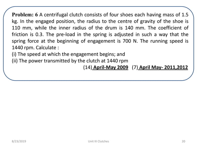 Unit 3.2 Design of Clutches | PDF