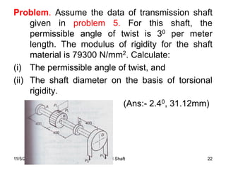 Unit 3.1 Design of Shaft | PDF