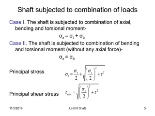 Unit 3.1 Design of Shaft | PDF