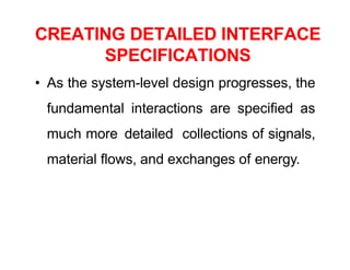 Unit 3.8 creating detailed interface specifications | PPT