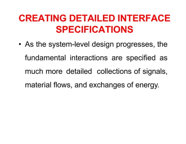 Unit 3.8 creating detailed interface specifications | PPT