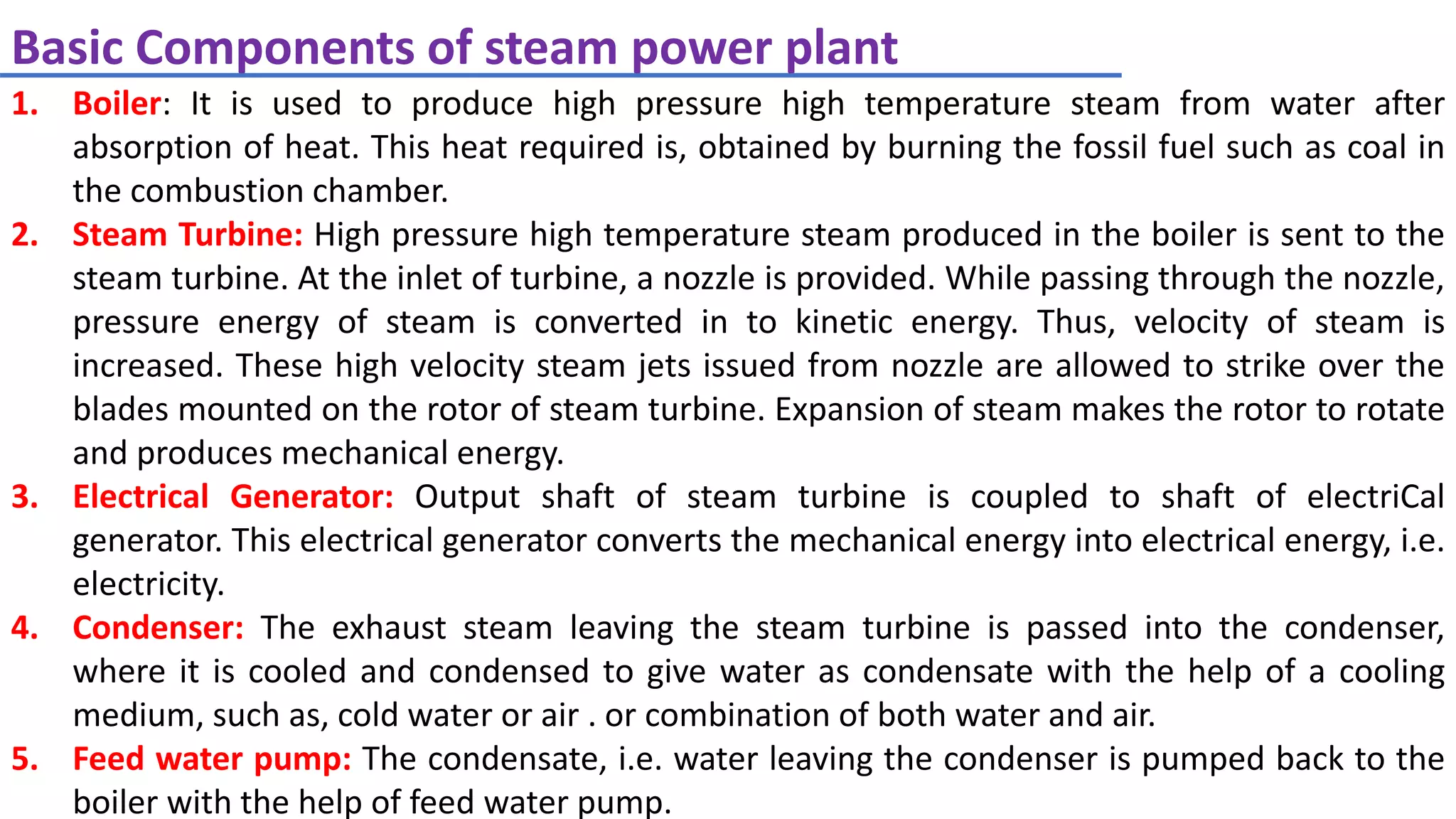 Steam power plants | PPTX