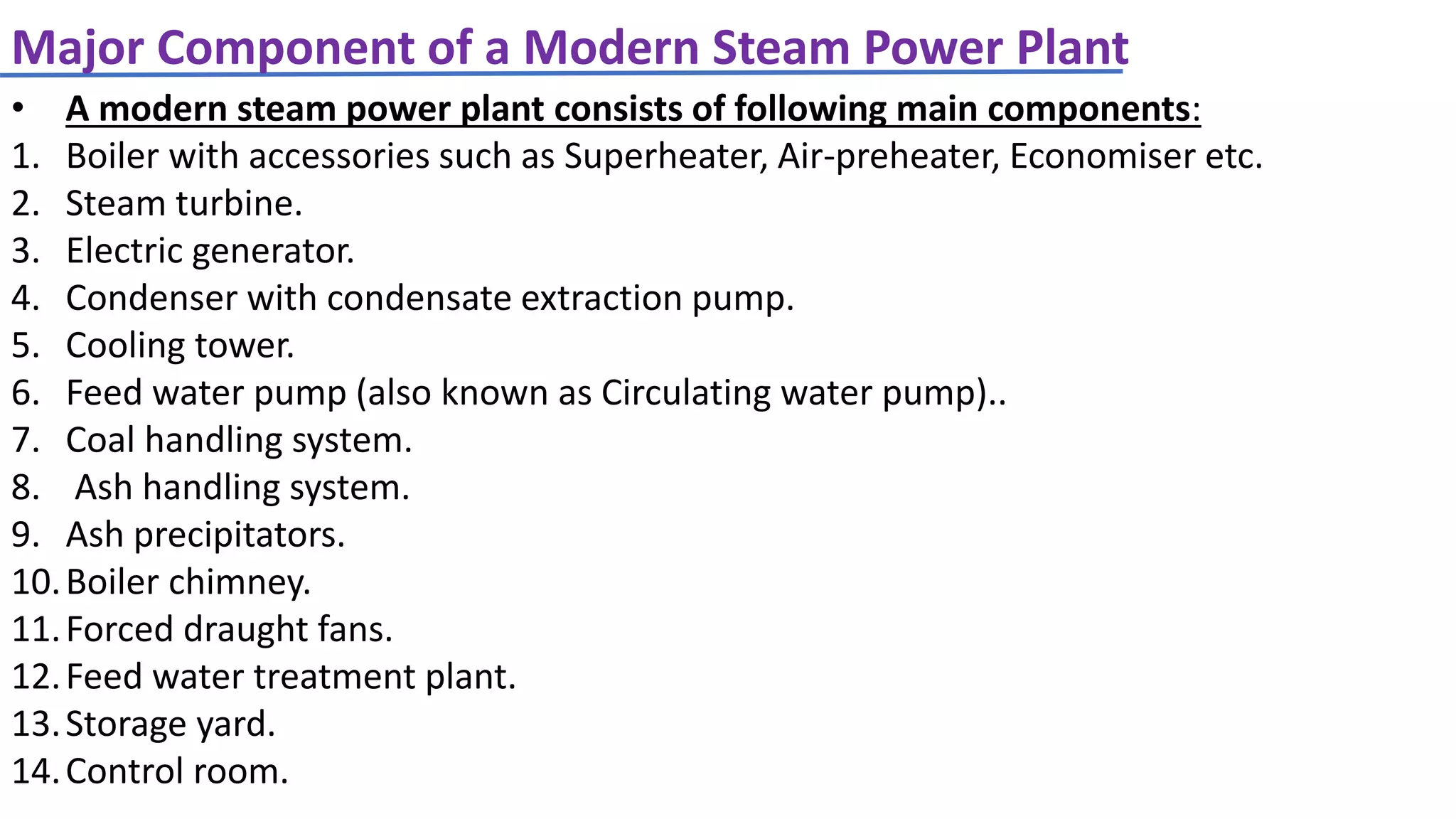 Steam power plants | PPTX