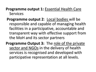 Unit 3.7 health sector stratigies 2004 agenda for reform | PPTX