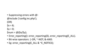 Database design and error handling | PPT