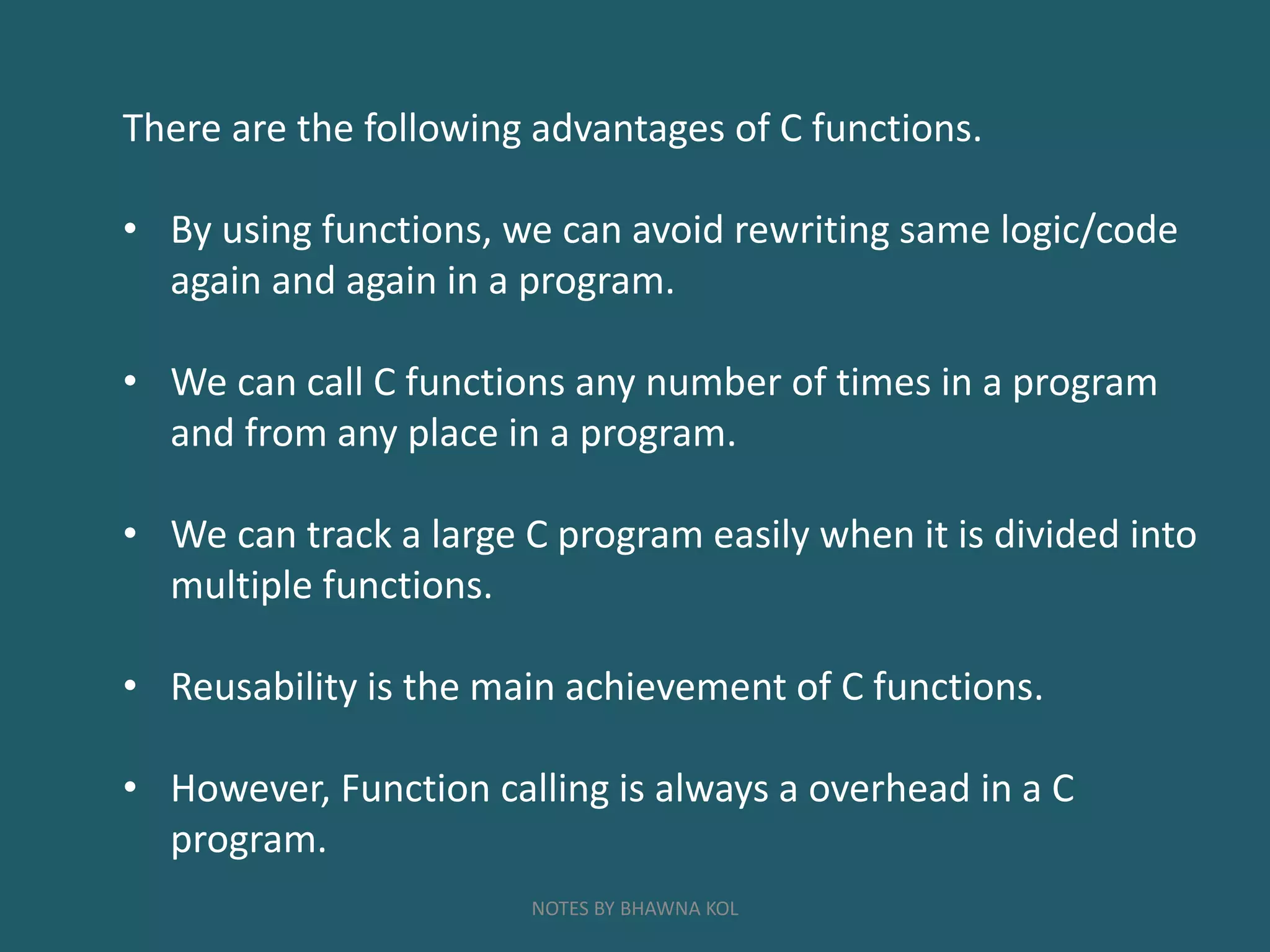 Modular Programming in C | PDF