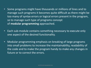Modular Programming in C | PDF