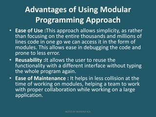 Modular Programming in C | PDF