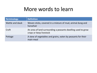 Unit 3.1 the medieval village | PPTX