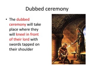 Unit 3.3 the medieval knight | PPTX