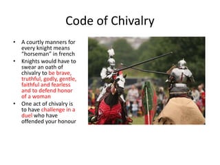 Unit 3.3 the medieval knight | PPTX