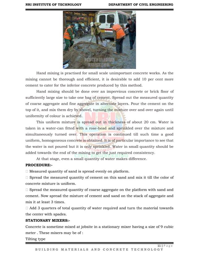 Building Materials and Concrete Technology Unit 3 | PDF