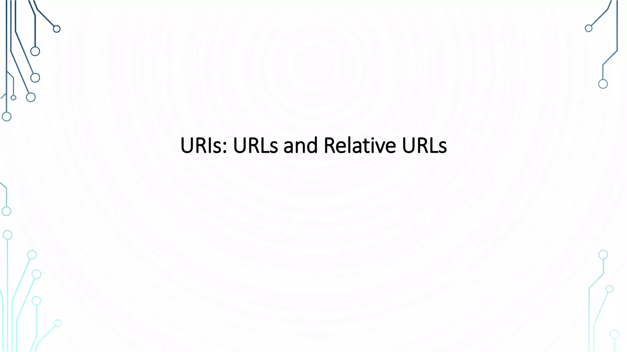 Unit 3 - URLs and URIs | PPTX