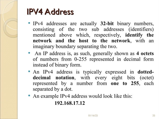 unit3- ppt computer networks - network layer | PPT