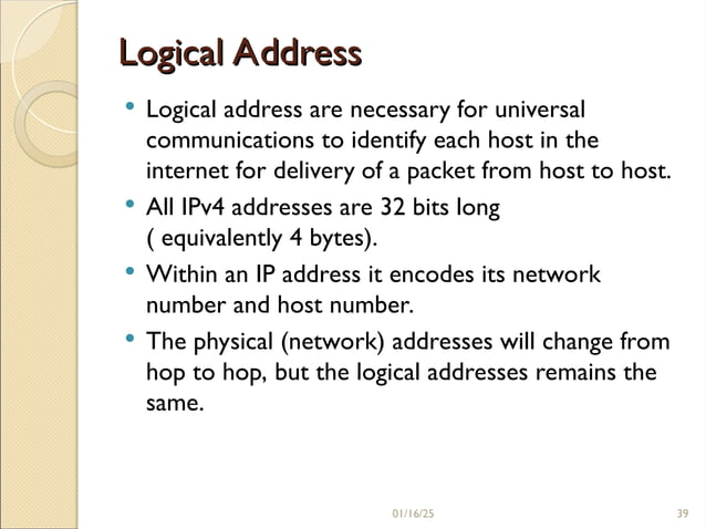 Unit3 Ppt Computer Networks Network Layer Ppt
