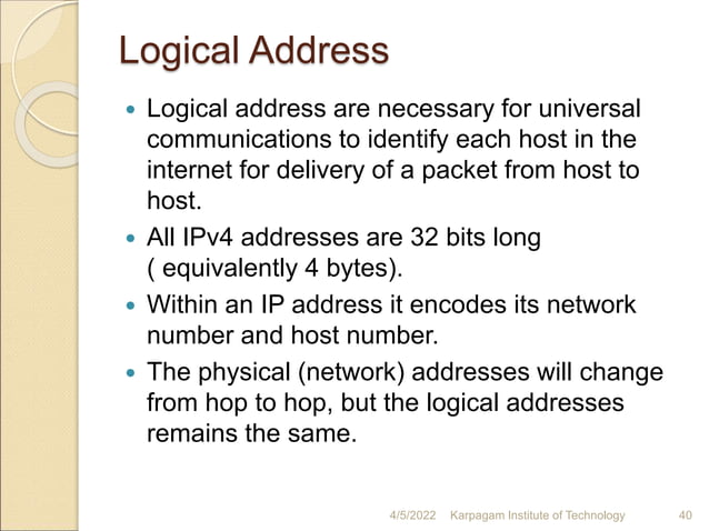 Unit 3 Network Layer PPT | PPT