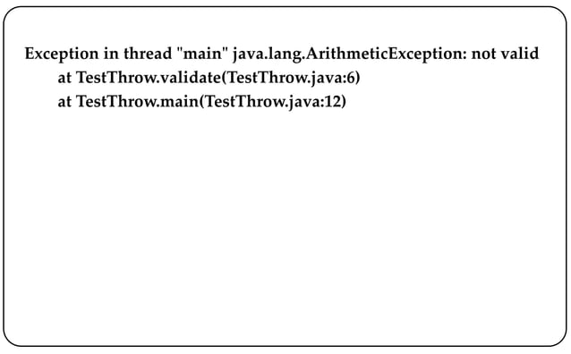 Exception handling, Stream Classes, Multithread Programming | PPT