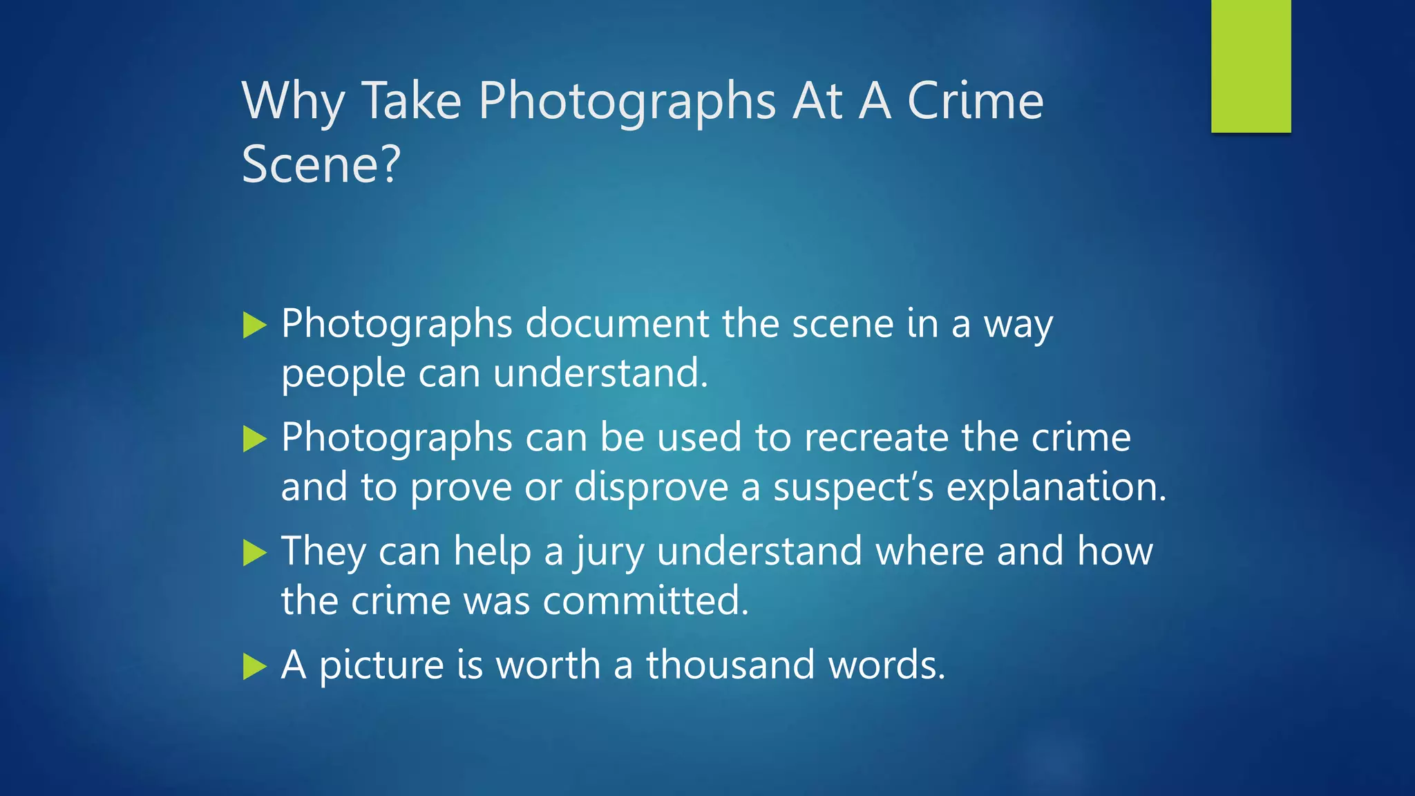 Crime Scene Photography | PPTX