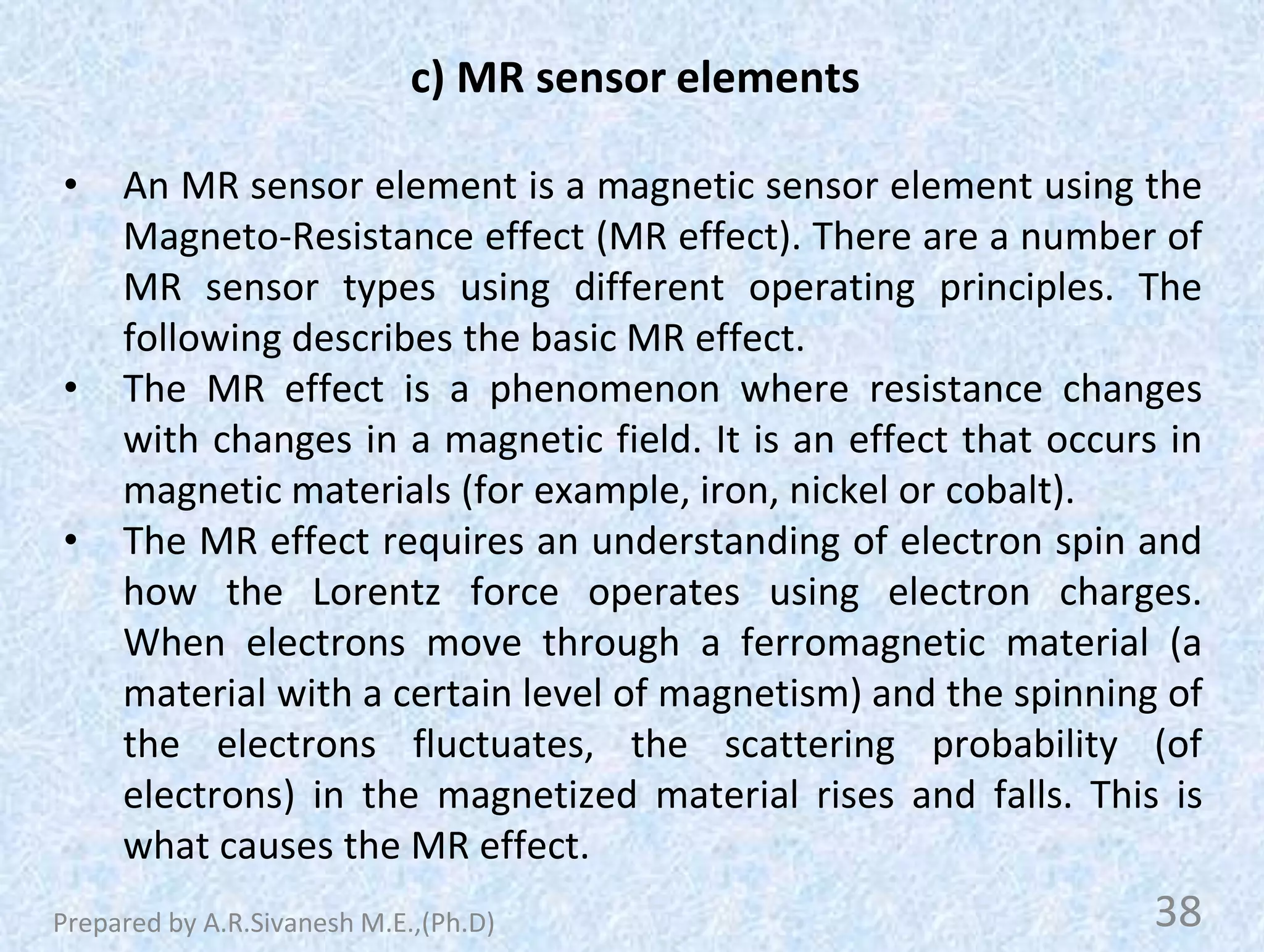 MR3491 SENSORS AND INSTRUMENTATION (UNIT III - FORCE, MAGNETIC AND HEADING SENSORS) | PPTX