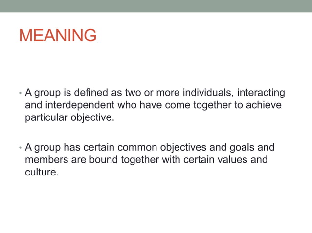 GROUP DYNAMICS | PPT