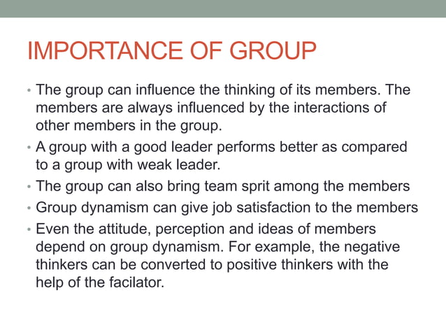 GROUP DYNAMICS | PPT