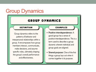GROUP DYNAMICS | PPT